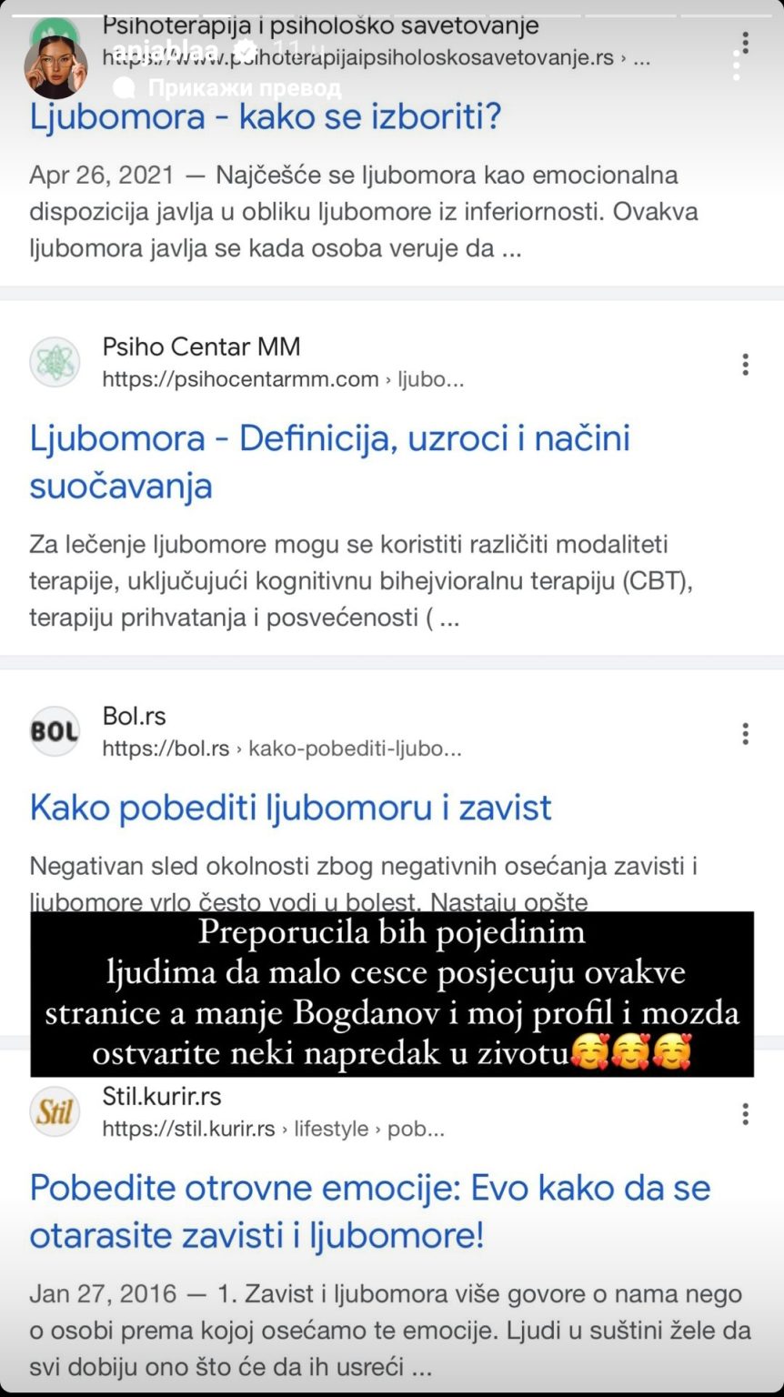 Anja Bla stavila tačku na sva nagađanja: Influenserka oštro odgovorila ...