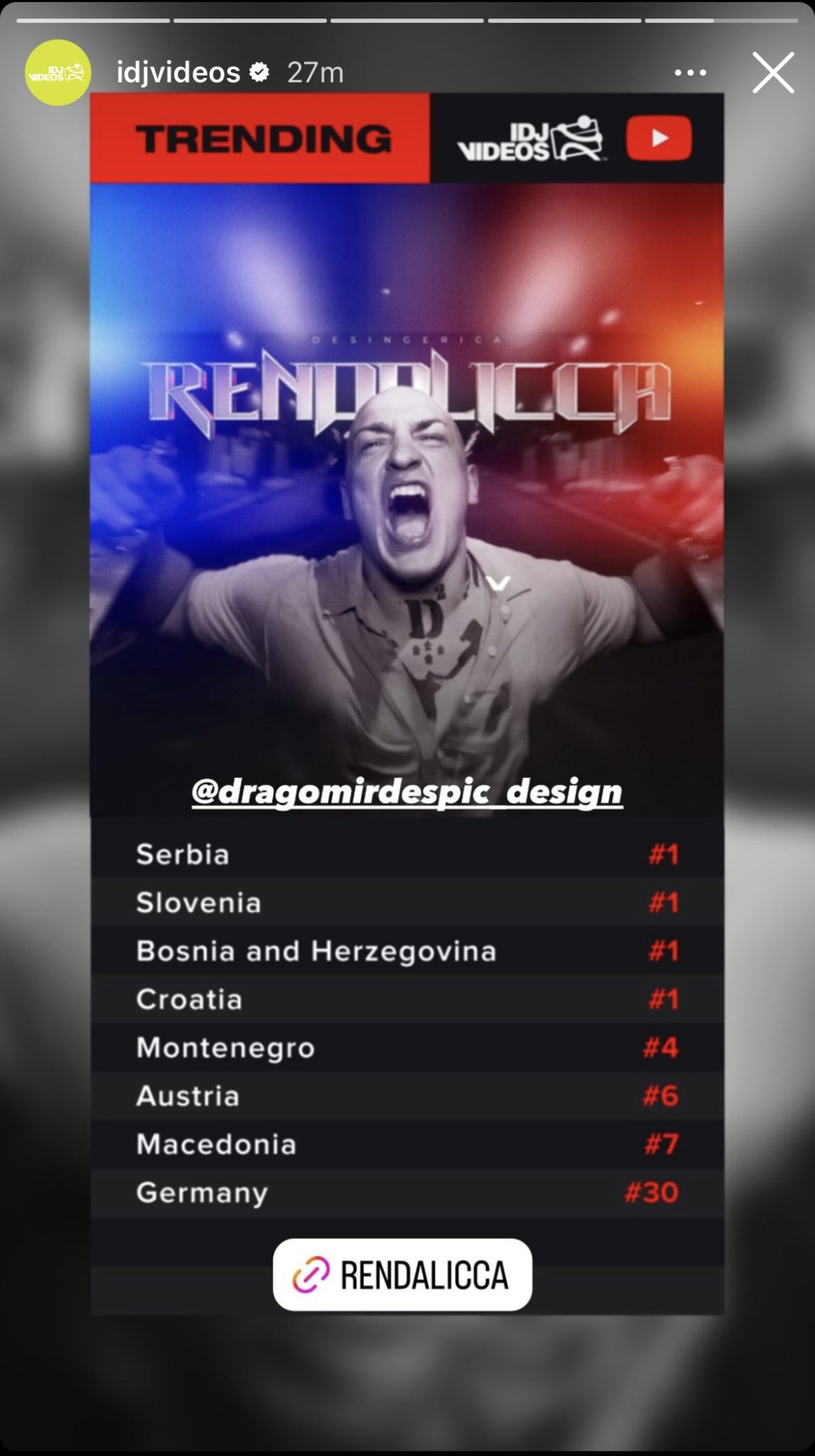 ''Standardno u trendingu'': Desingerica sa novom pesmom u čak četiri ...